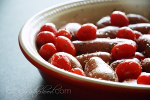 Roasted Fingerling Potatoes with Herbs, Cherry Tomatoes, and Fresh ...
