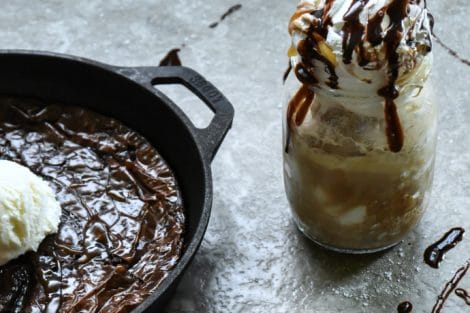 Frozen Root Beer Float Recipe: Salted Caramel Brownie Sundae